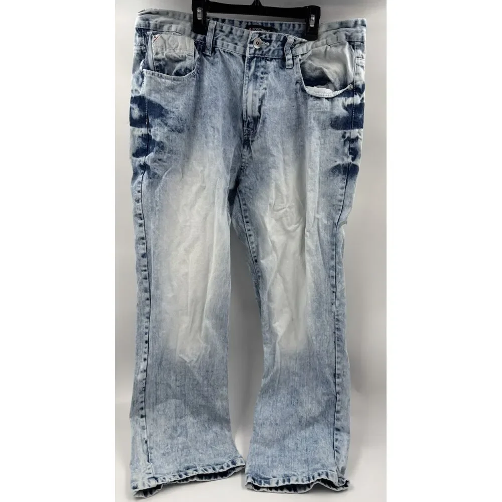 South Pole | Jeans | Southpole Mens 3832 Straight Denim Light Wash Blue ...